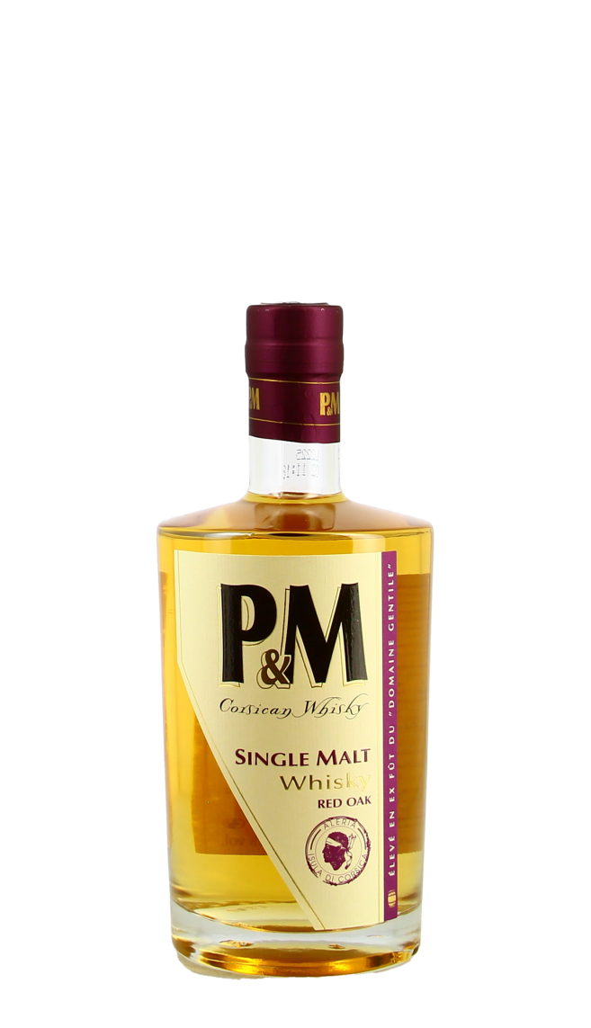 P&M, Single Malt, Red Oak Corse Whisky 70cl